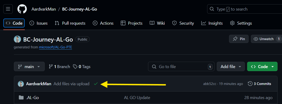 GitHub Continuous Integration with AL-Go – Aardvark Labs